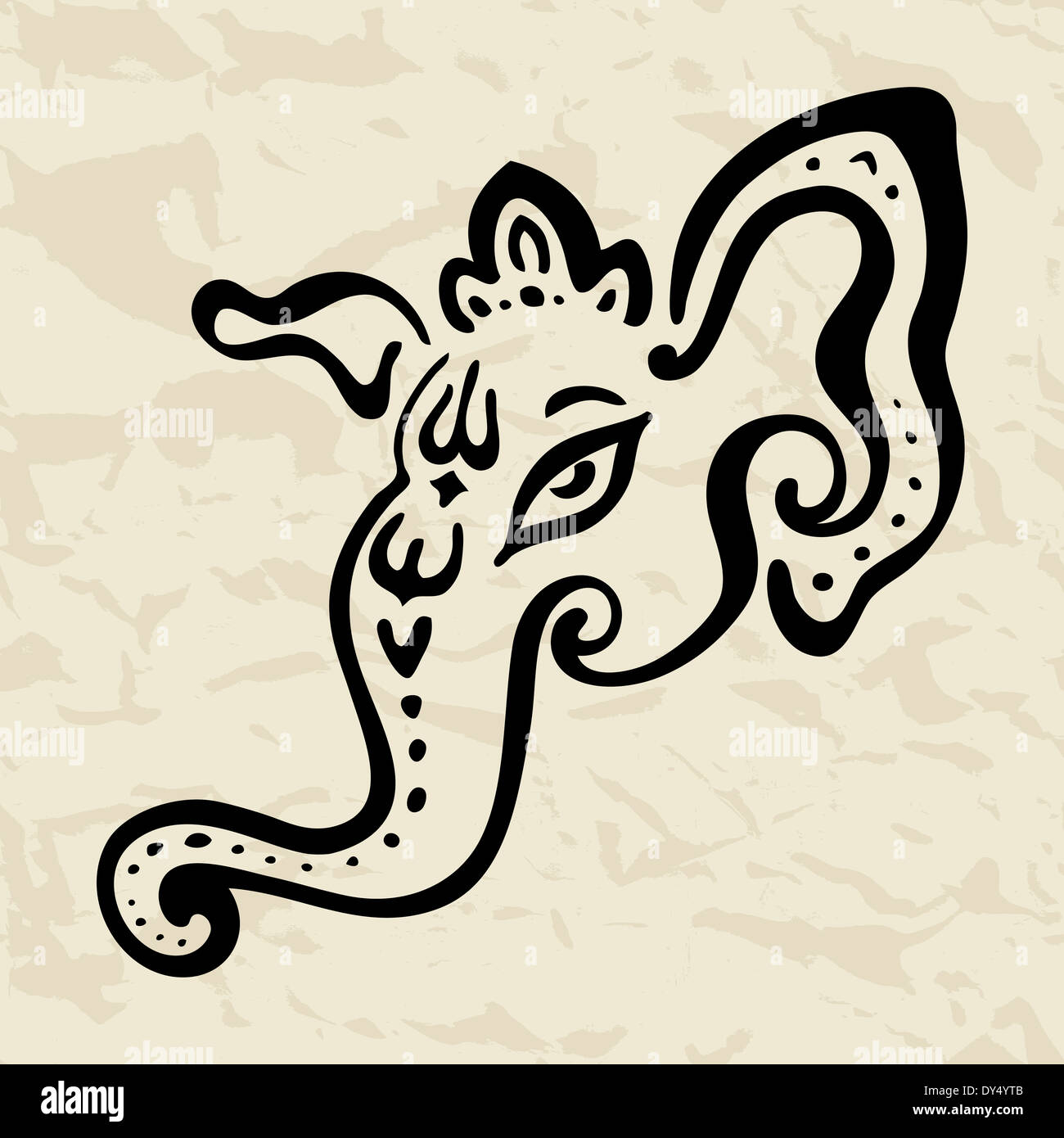 Ganesha Hand drawn illustration Stock Photo - Alamy