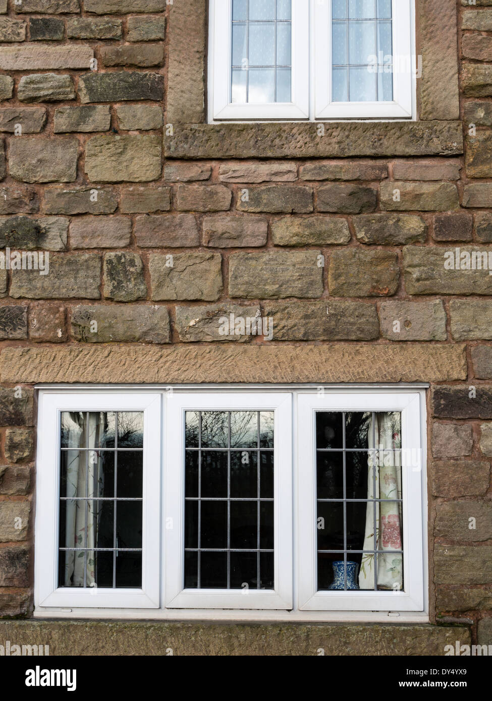 english house windows Stock Photo - Alamy