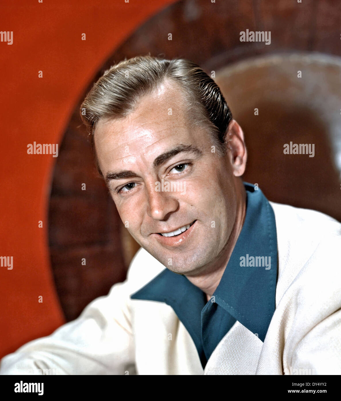 ALAN LADD (1913-1964) American film actor and TV producer about 1950 ...