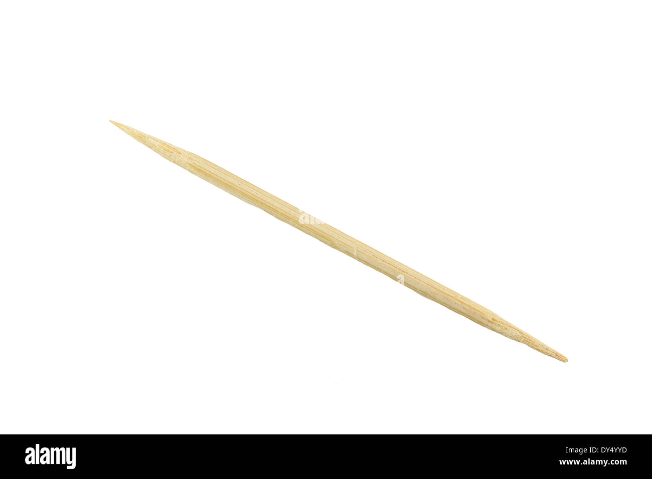 Toothpick made from bamboo wood isolated on white background Stock ...