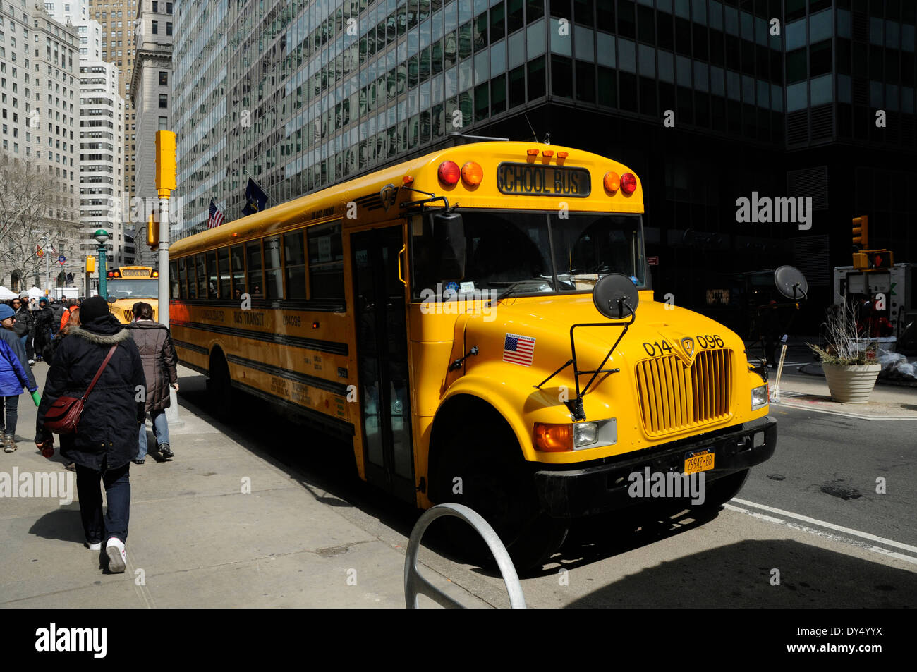 School bus manhattan new york hi-res stock photography and images - Alamy
