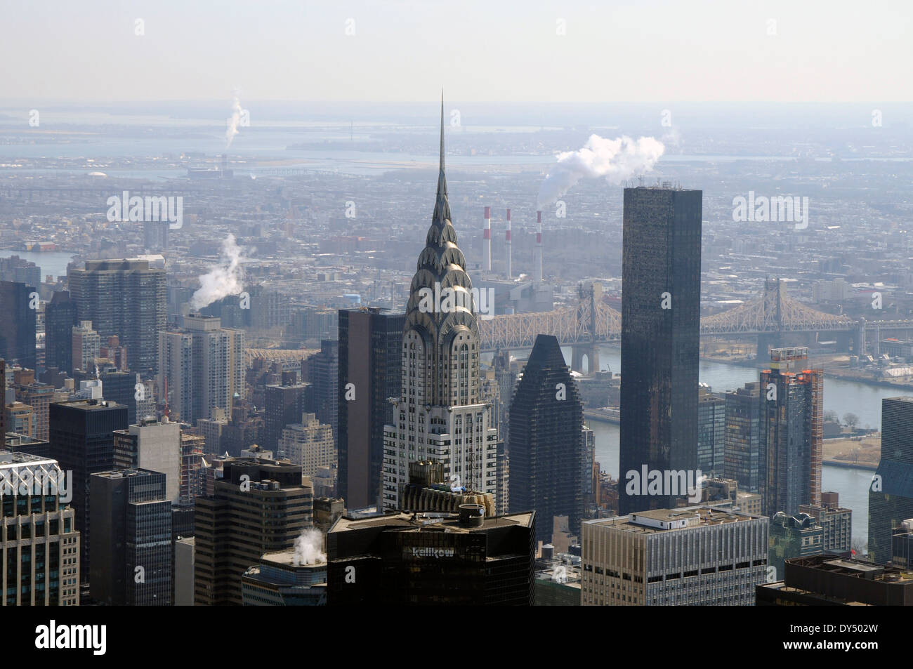 Chrysler building landscape from empire state building Stock Photo - Alamy