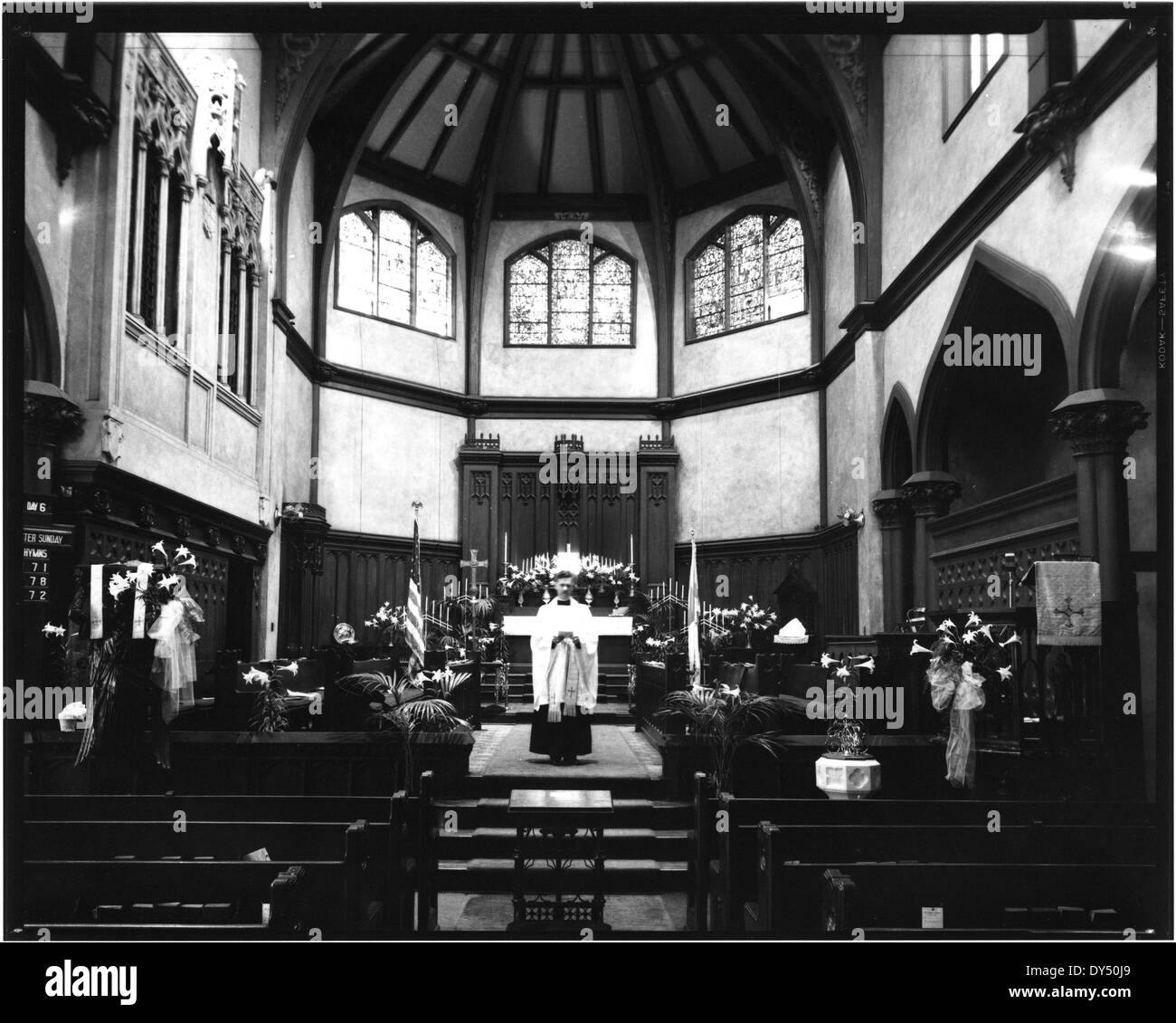 This photograph depicts a scene from Easter Sunday, April 6, 1947, at ...