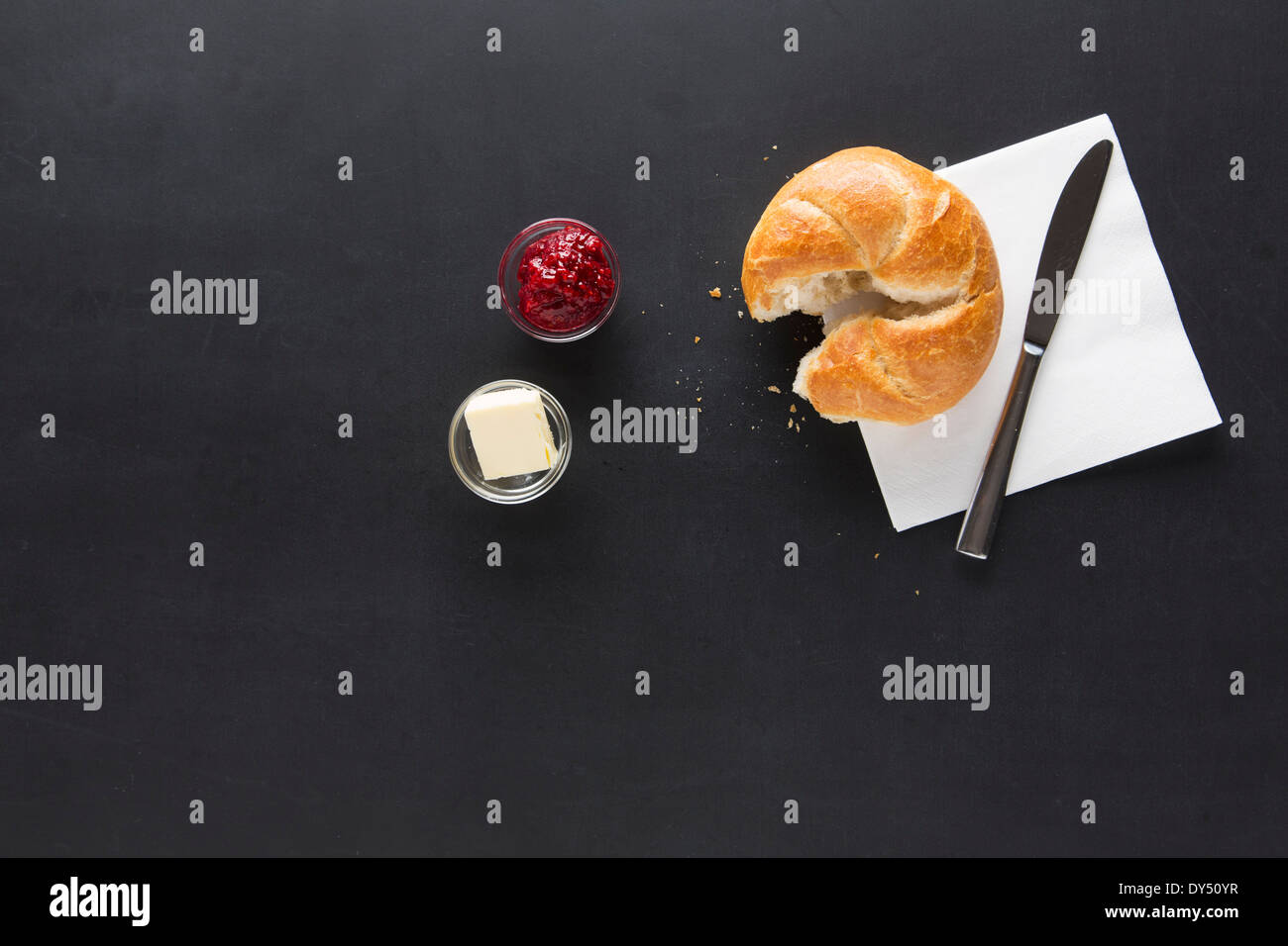 Croissant broken butter hi-res stock photography and images - Alamy