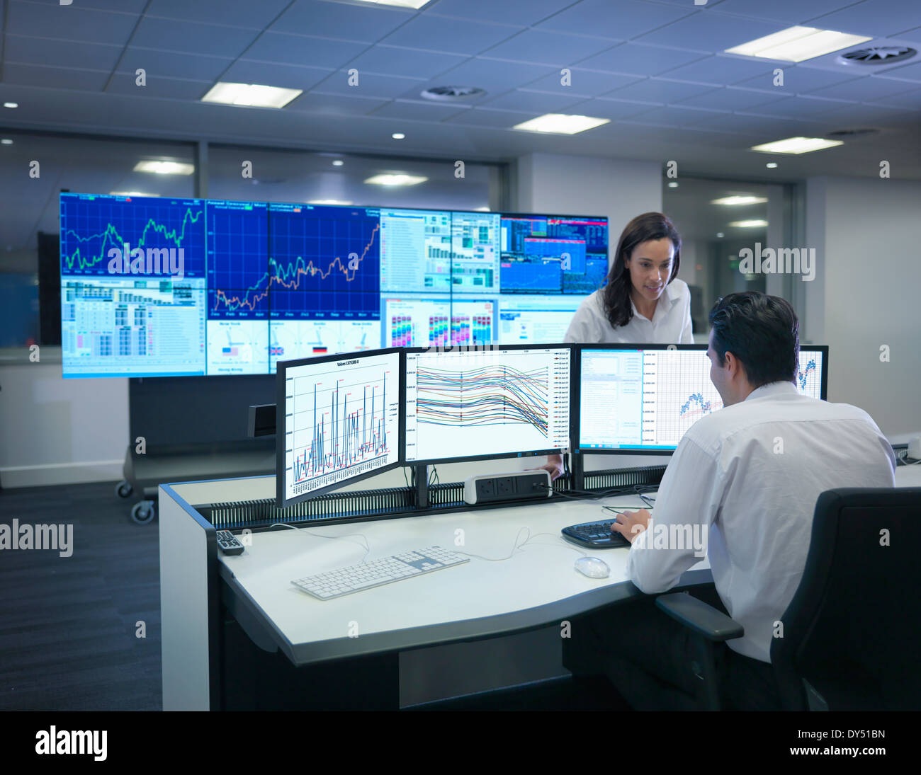 Financial Computer Monitor High Resolution Stock Photography and Images ...