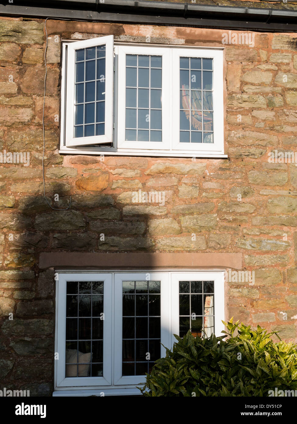 english house windows Stock Photo - Alamy