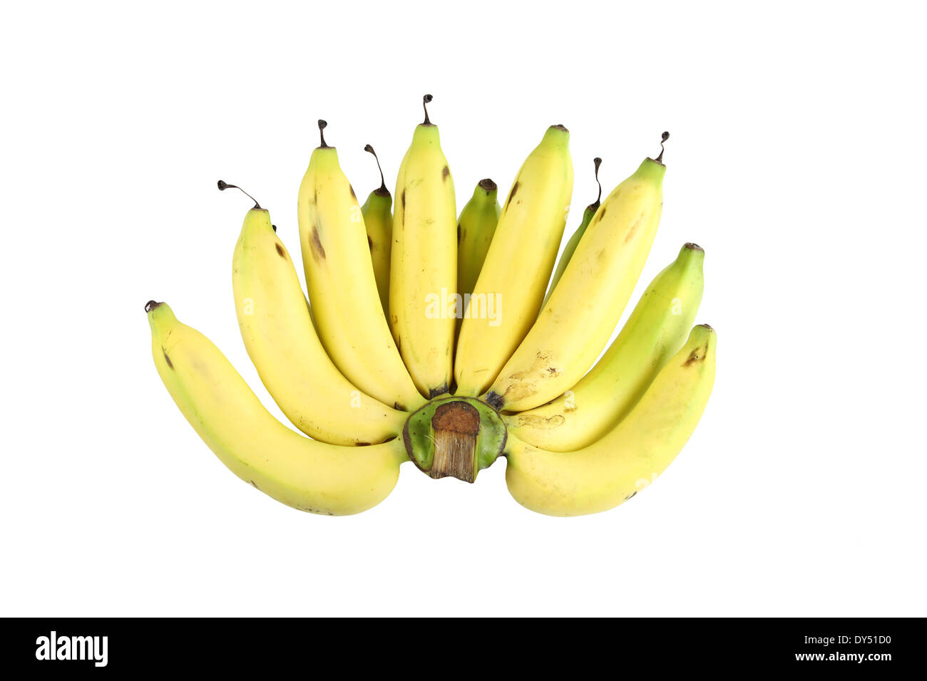 ripe banana isolated on white background Stock Photo - Alamy