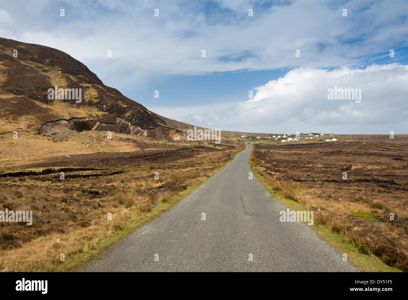 Ireland, Co Donegal, Gweedore, Meenaclady, west coast road Stock Photo ...