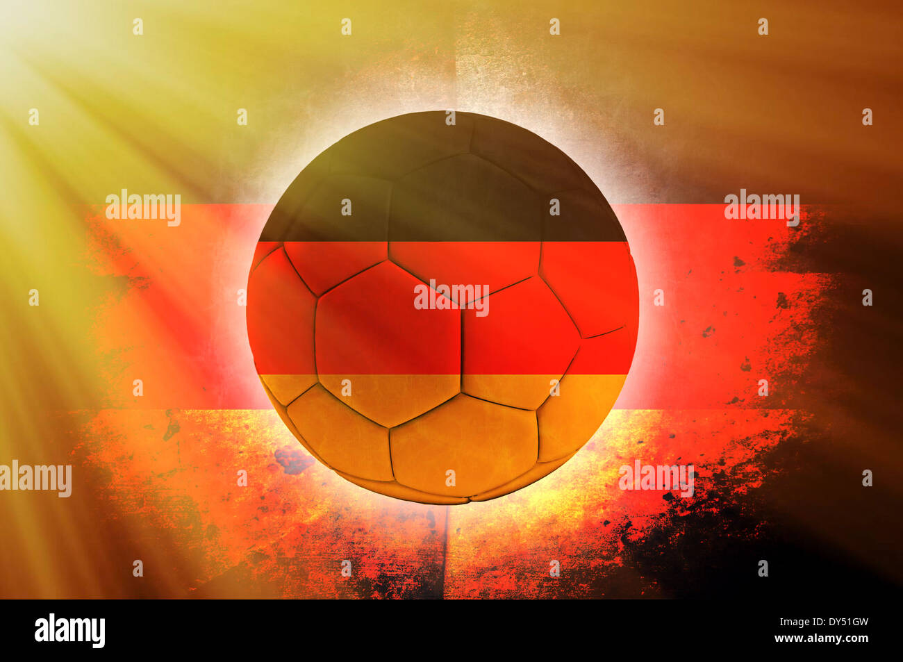 Soccer ball with German flag as the background Stock Photo - Alamy