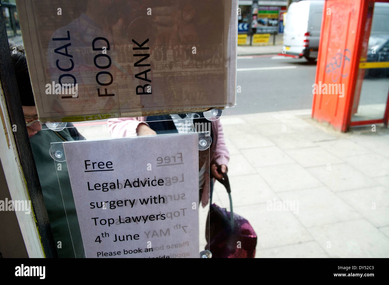 Local food bank signage hi-res stock photography and images - Alamy