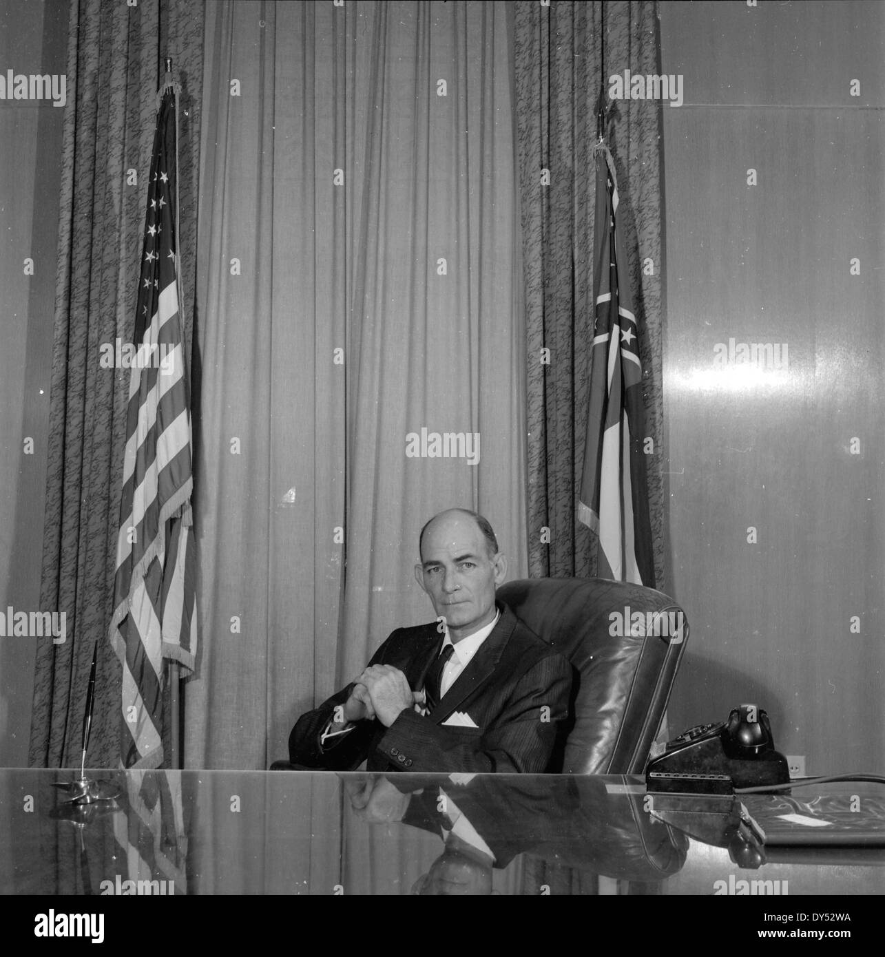 A photograph from the 1964 inauguration of President Lyndon B. Johnson ...