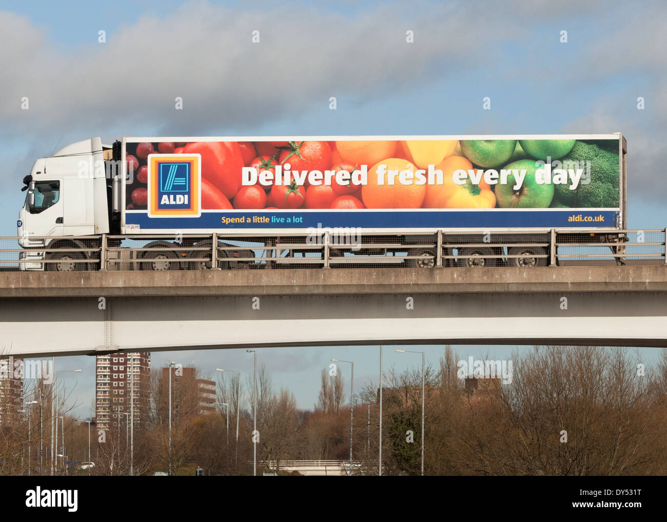 Aldi Lorry High Resolution Stock Photography and Images - Alamy