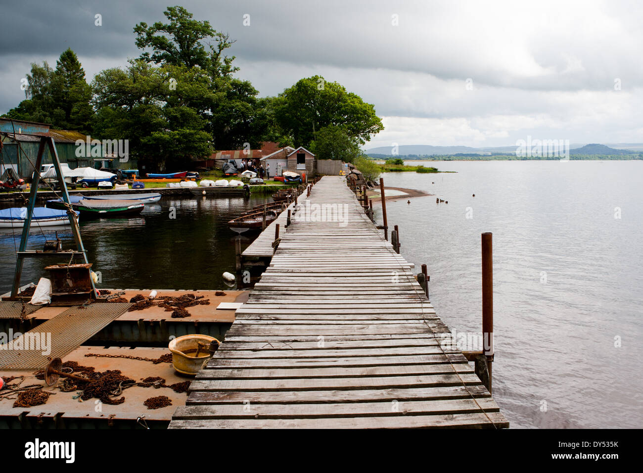 pier at Balmaha, on Loch Lomond, Scotland Stock Photo - Alamy