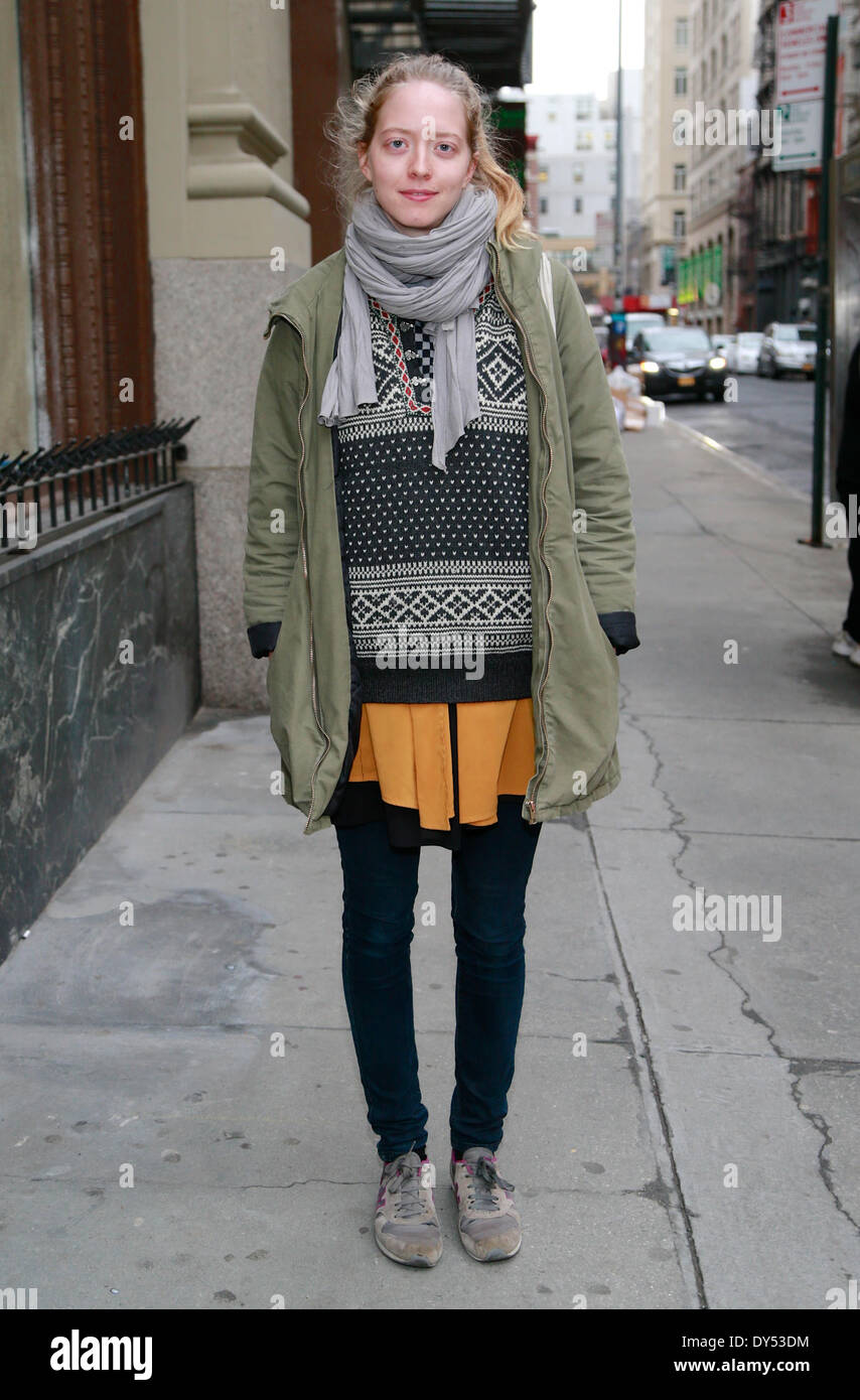 Ida Rasmussen walking in New York City - March 29, 2014 - Photo: Runway ...
