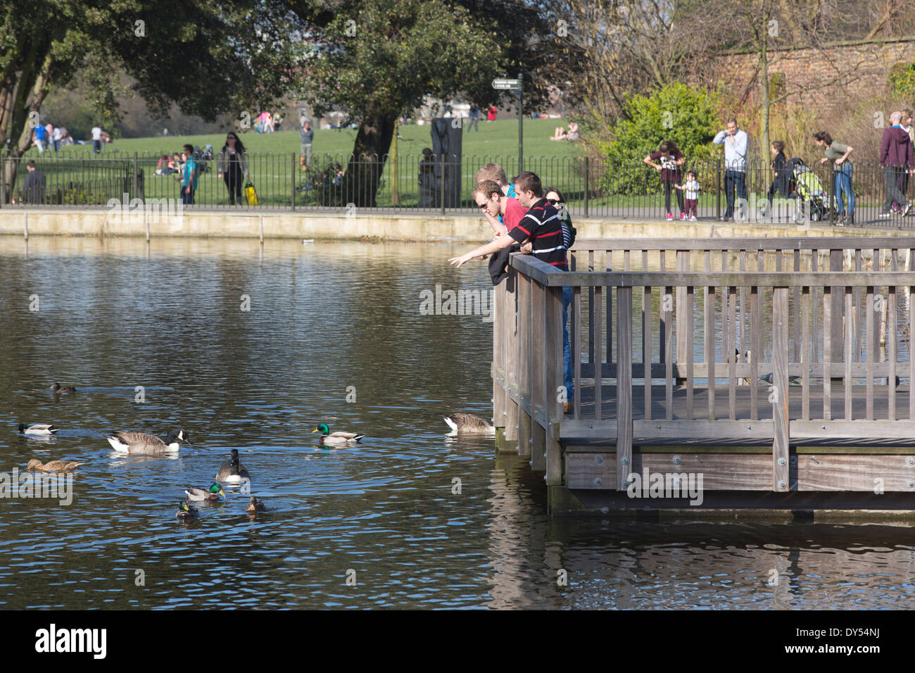 Brockwell Park, Lambeth, South London, after being restored by Parks ...