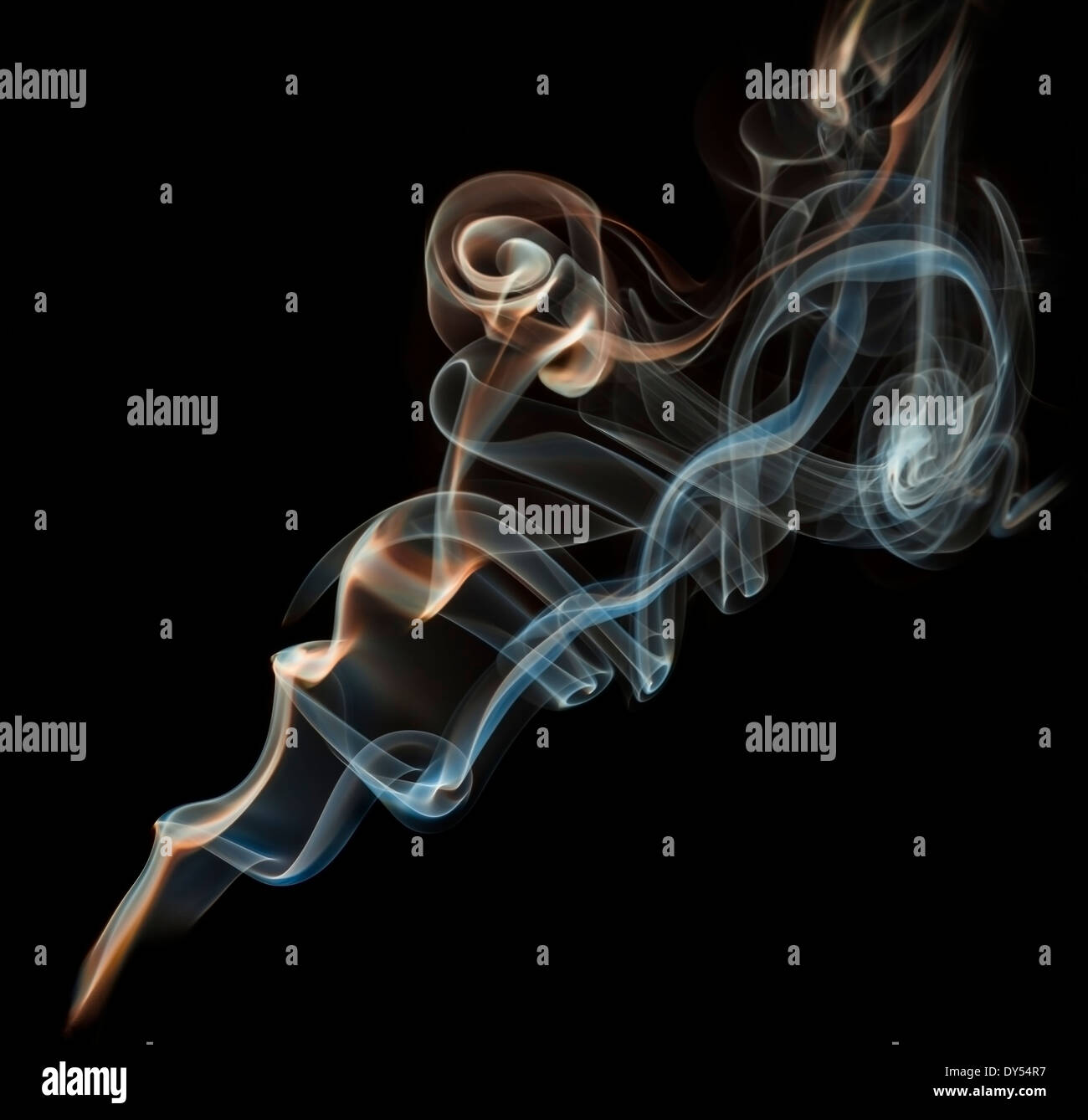 color abstract smoke isolated black background Stock Photo - Alamy
