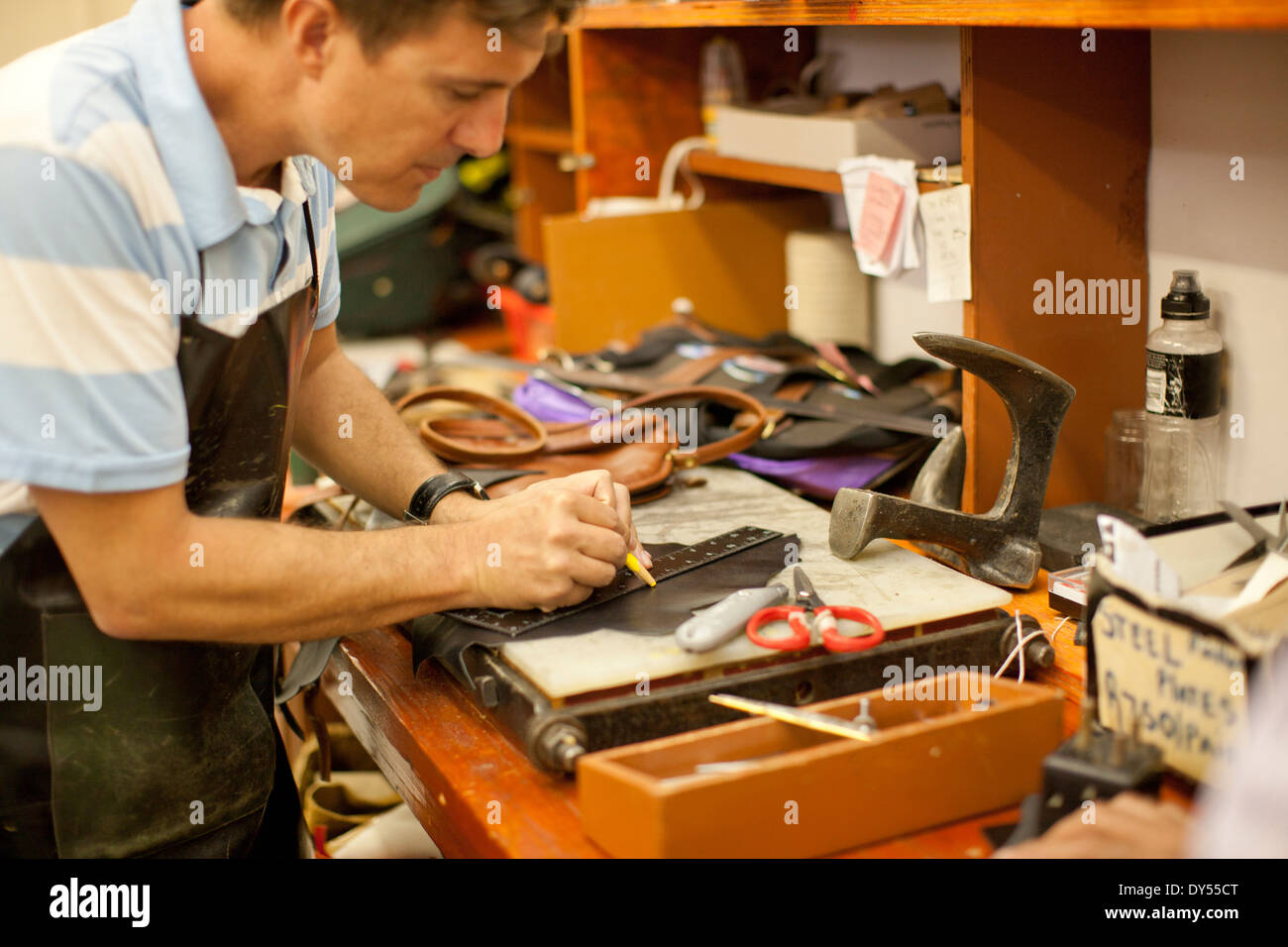 Blue cobbler hi-res stock photography and images - Alamy