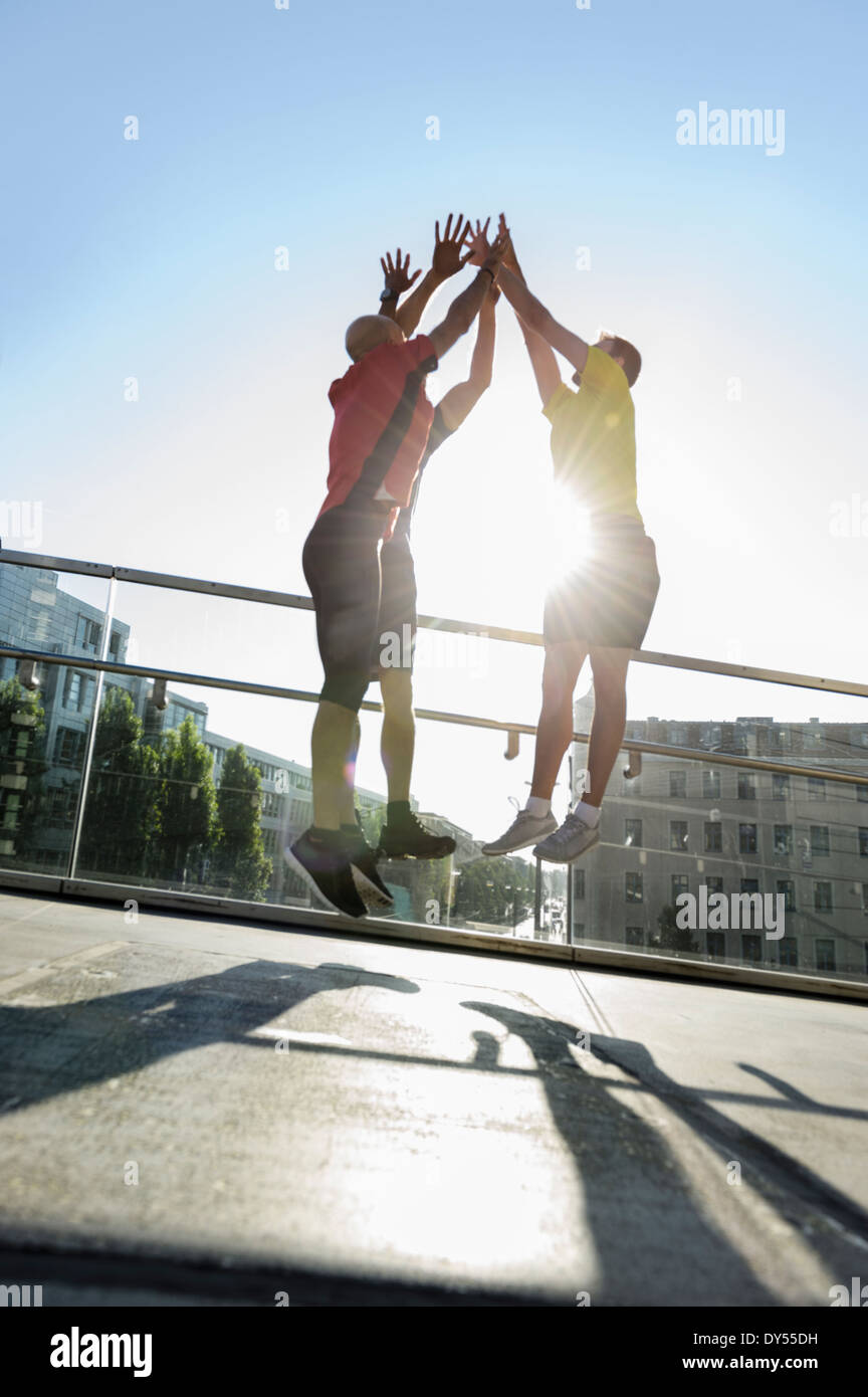 Anchorman Jumping High Five