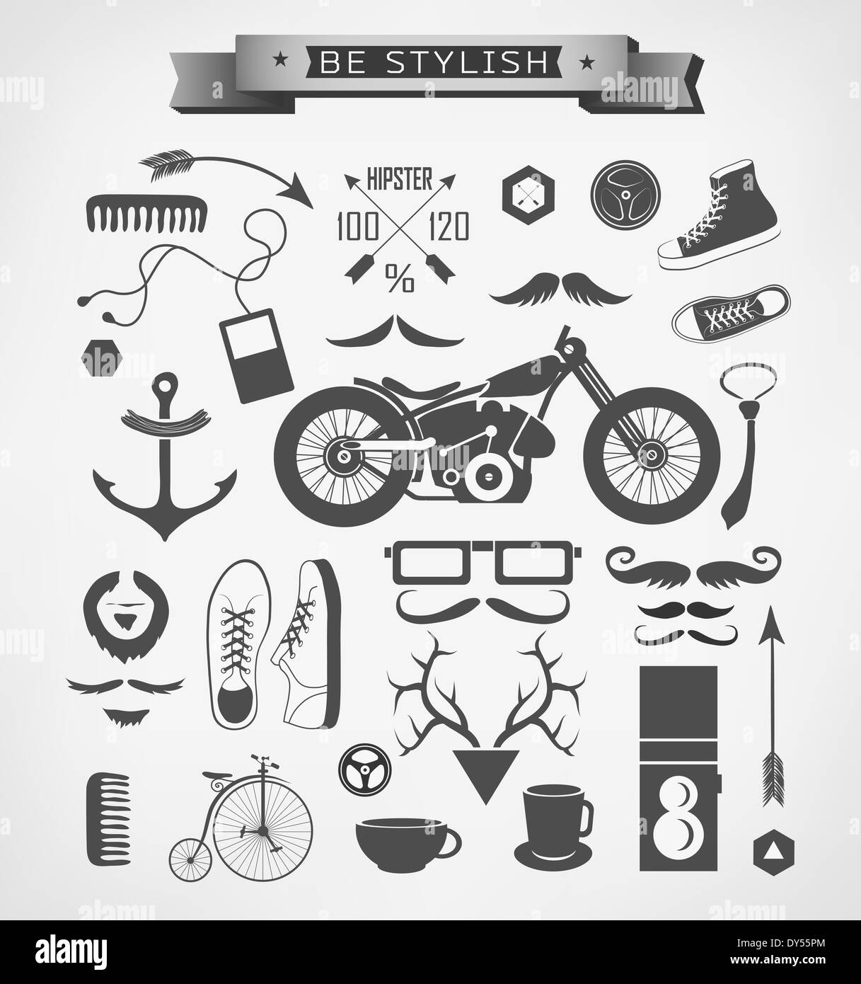 Internet hipster Black and White Stock Photos & Images - Alamy