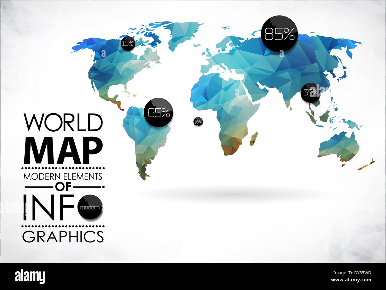 World Map and typography Stock Photo - Alamy