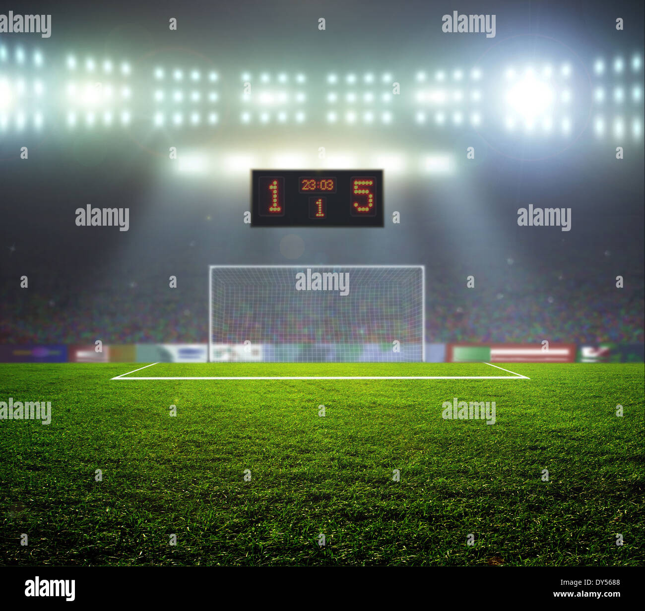 Soccer stadium scoreboard hi-res stock photography and images - Alamy