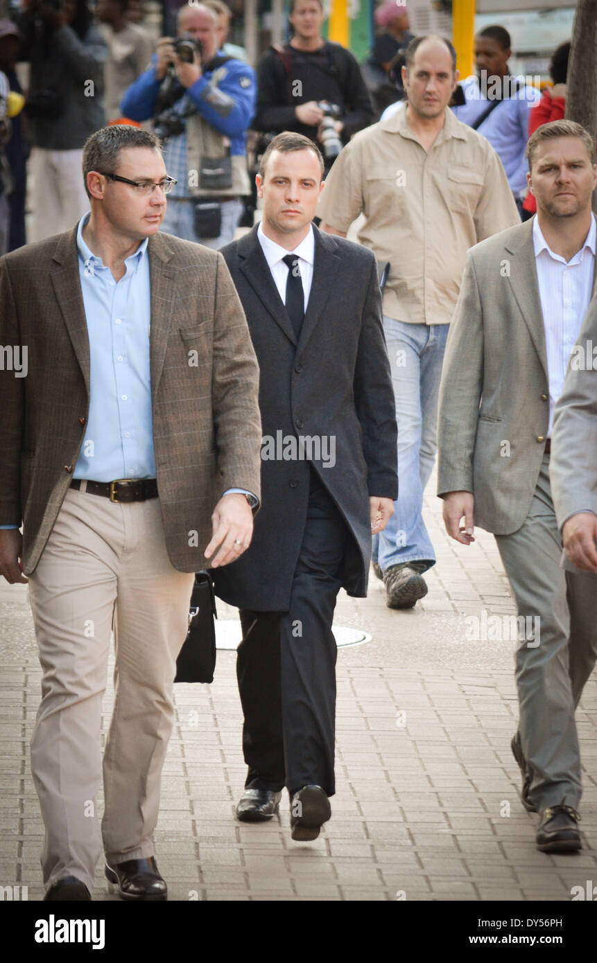 Pretoria, South Africa. 7th Apr, 2014. Paralympian Oscar Pistorius ...