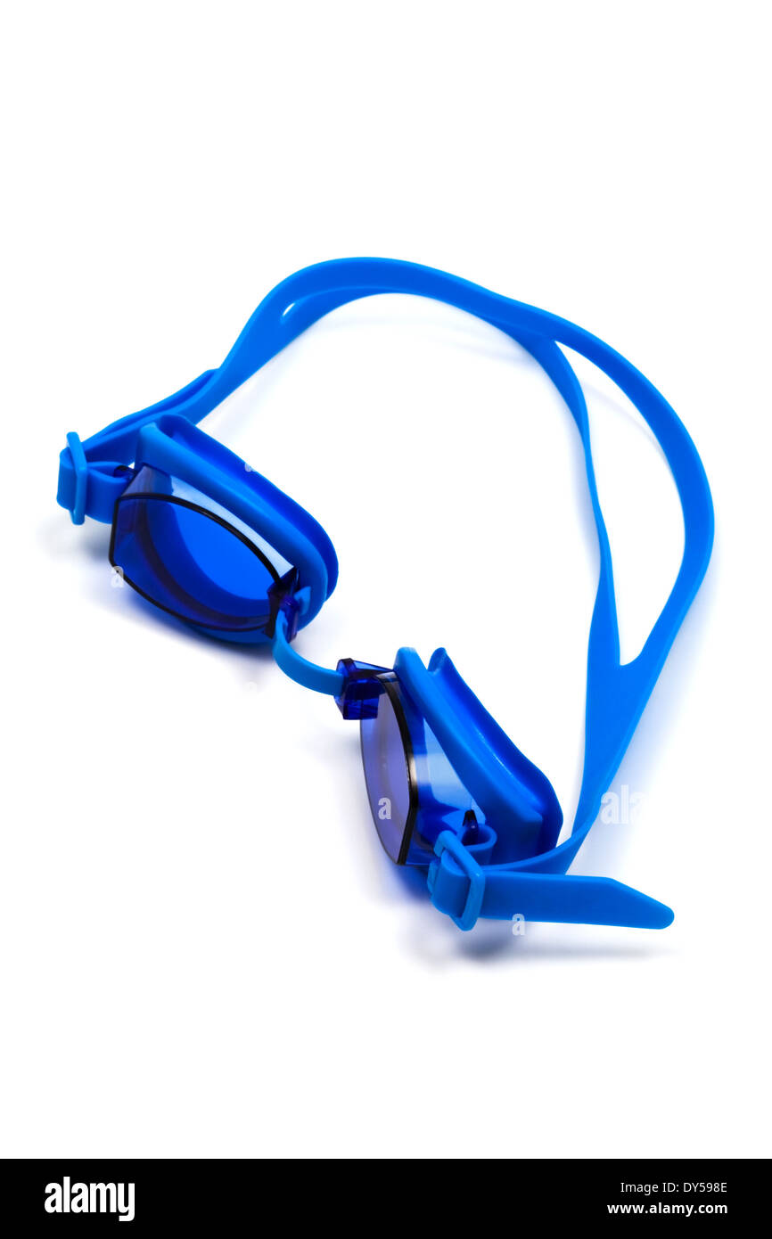 Glasses for swimming on a white background Stock Photo - Alamy