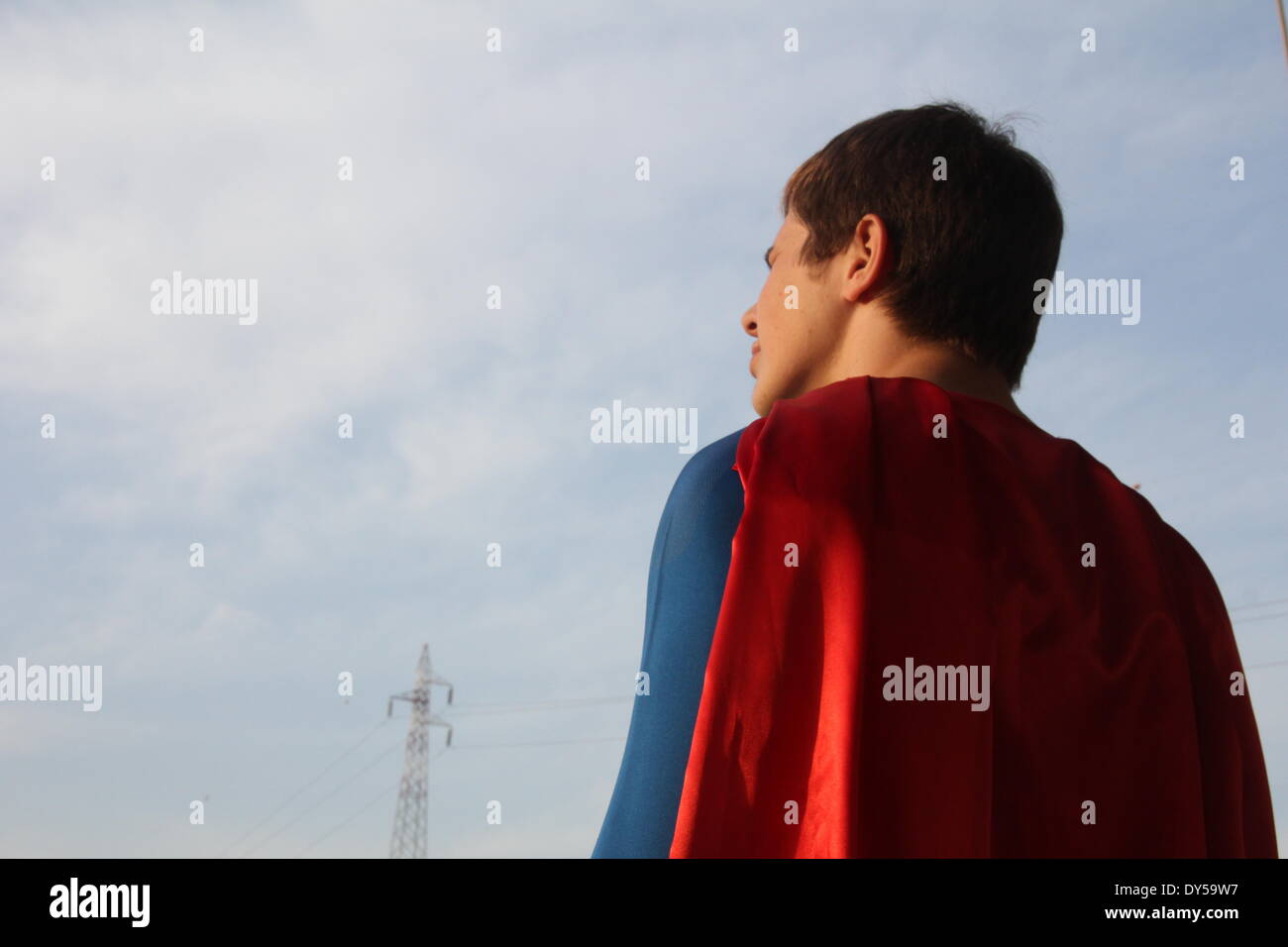 Superman crowd hi-res stock photography and images - Alamy