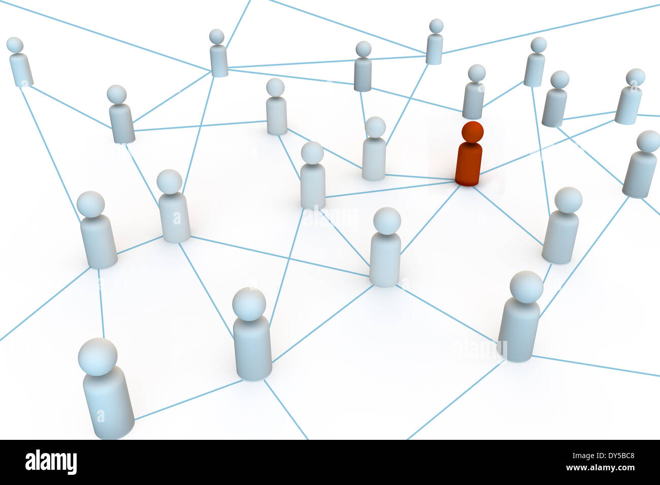 communications and teamwork 3d people render Stock Photo - Alamy