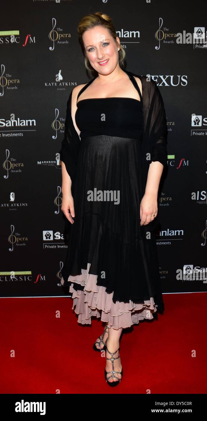 London, UK. 7th April 2014. Diana Damrau is a German soprano opera ...