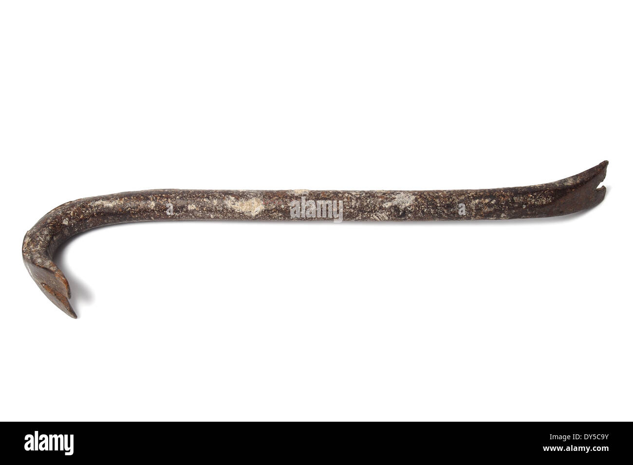 Old rusty crowbar Stock Photo - Alamy