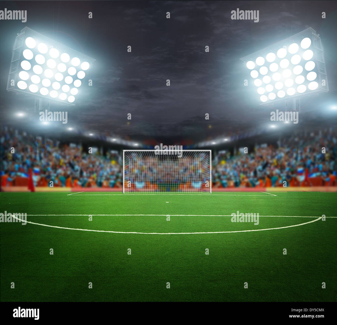 On the stadium. abstract football or soccer backgrounds Stock Photo - Alamy