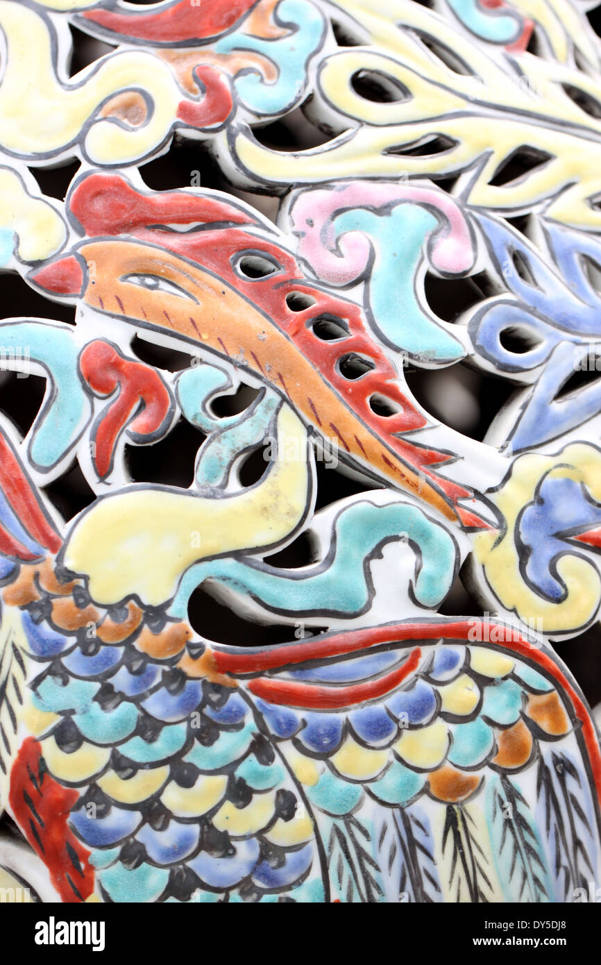 Colorful patterns on the flower pot for background Stock Photo - Alamy