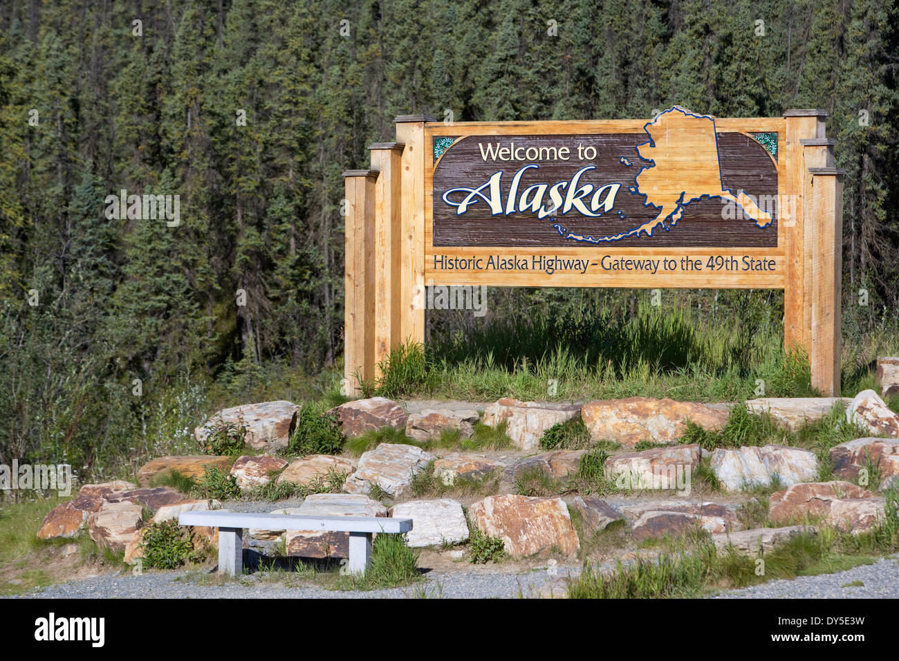 Alaska canada border hi-res stock photography and images - Alamy