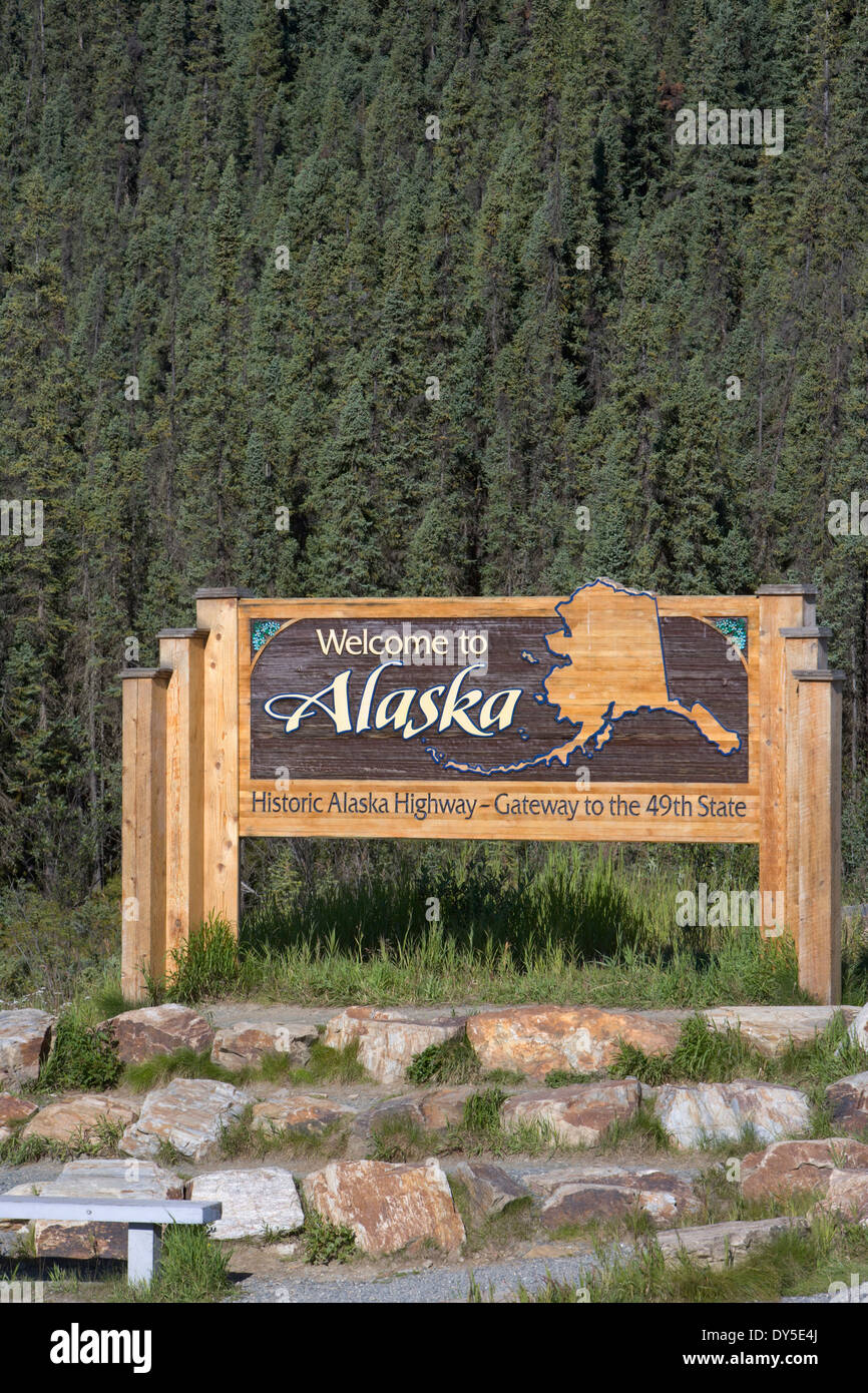 Alaska canada border hi-res stock photography and images - Alamy