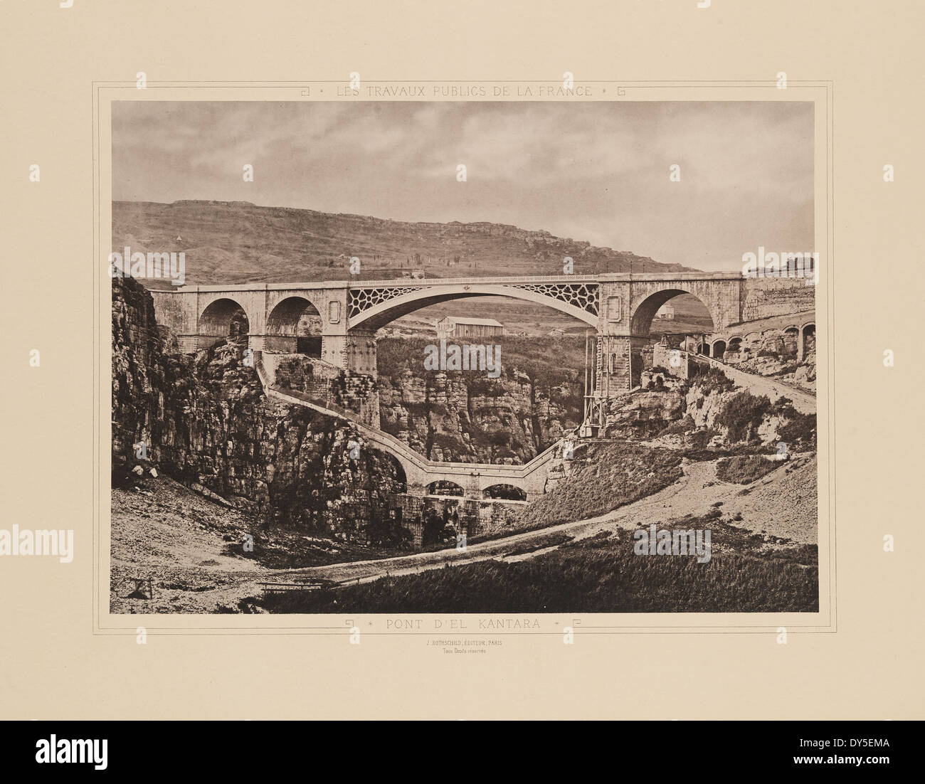 Pont d'El Kantara is a historic bridge spanning the Rhummel River in ...