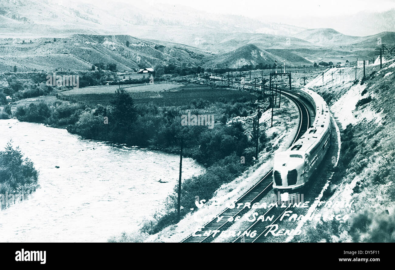 The 'City of San Francisco' is a streamlined passenger train operated ...