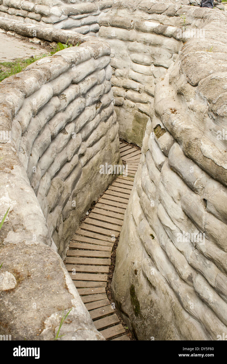 trench of death world war 1 flanders fields belgium Stock Photo - Alamy