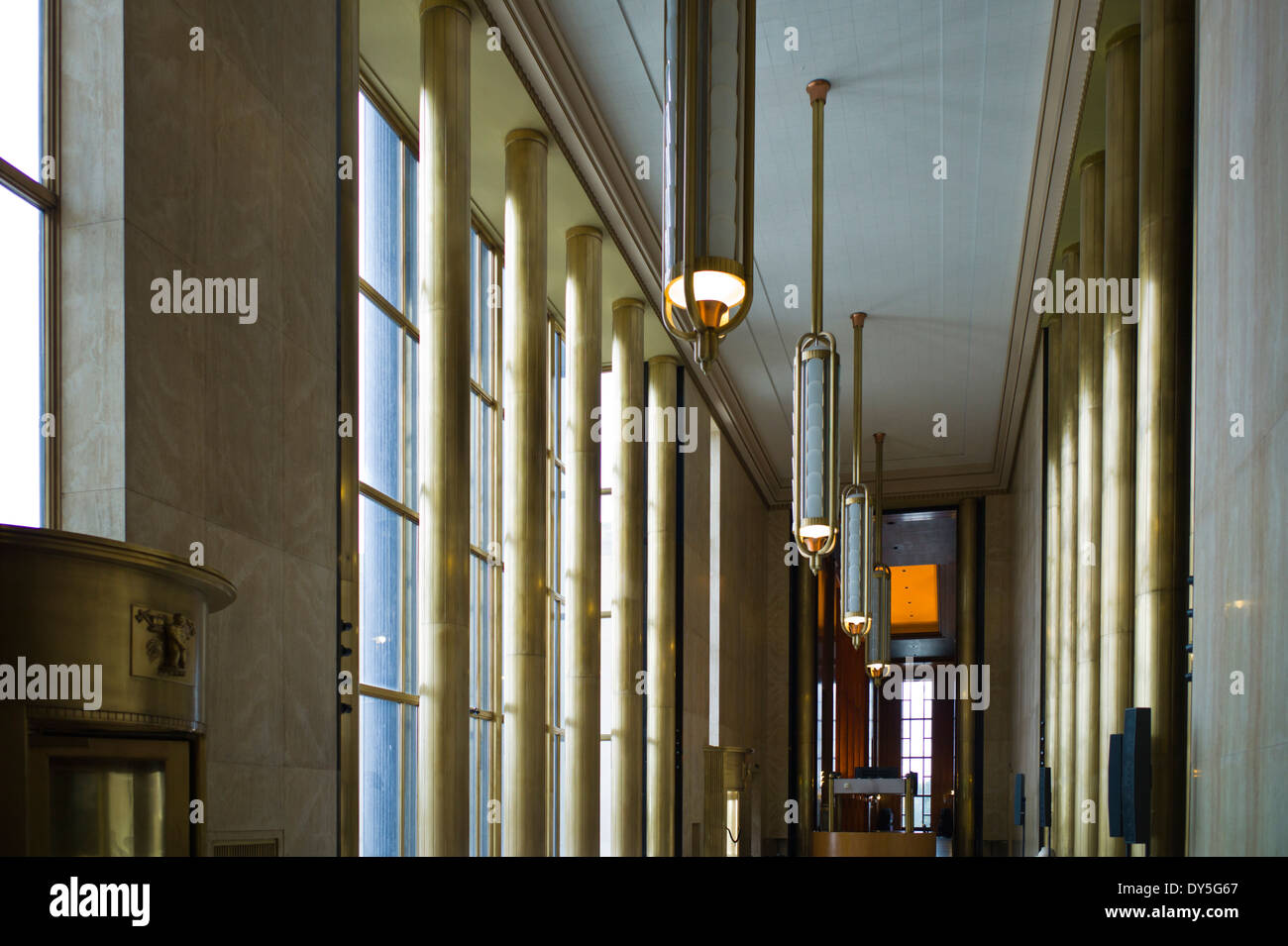 USA, North Dakota, Bismarck, North Dakota State Capitol interior Stock ...
