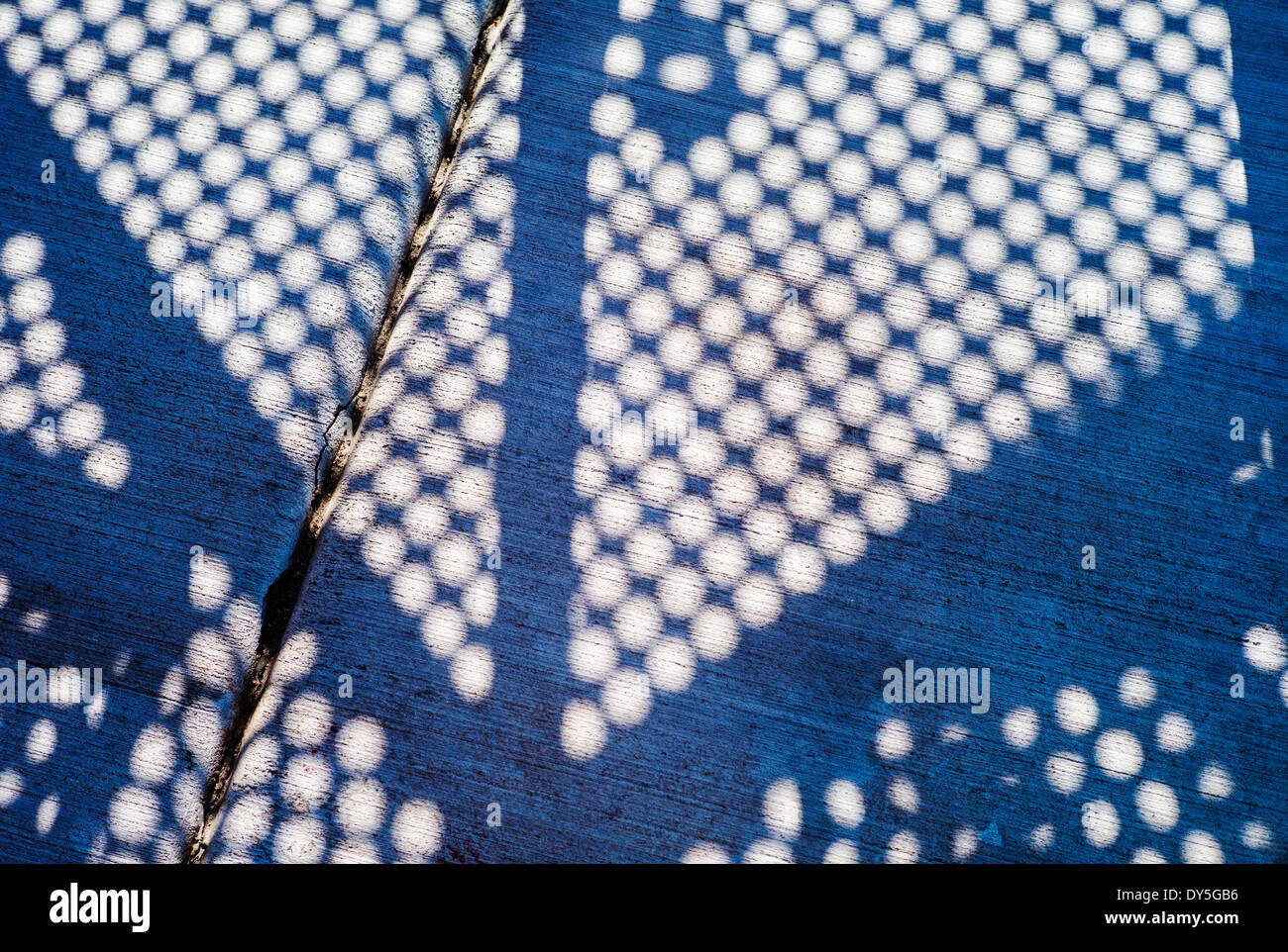 Abstract photograph of colorful red patio table and bench Stock Photo ...