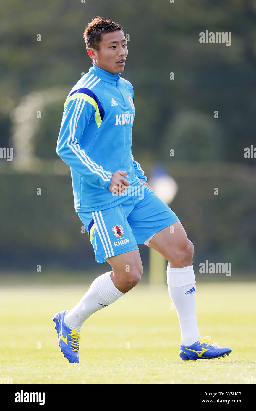 Akitsu Soccer Stadium, Chiba, Japan. 7th Apr, 2014. Tomoki Imai (JPN ...