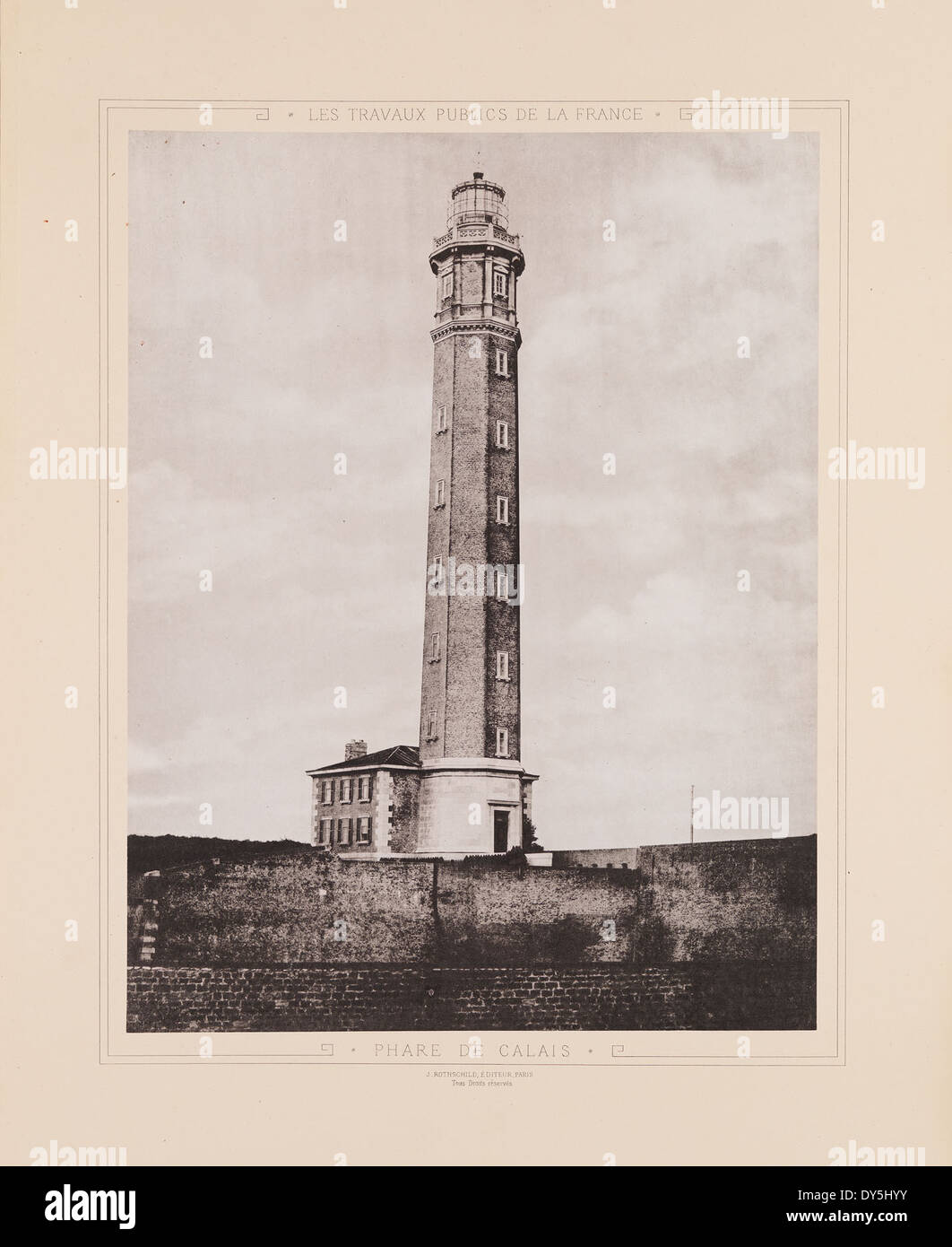 The Phare de Calais lighthouse, located in northern France, serves as a ...