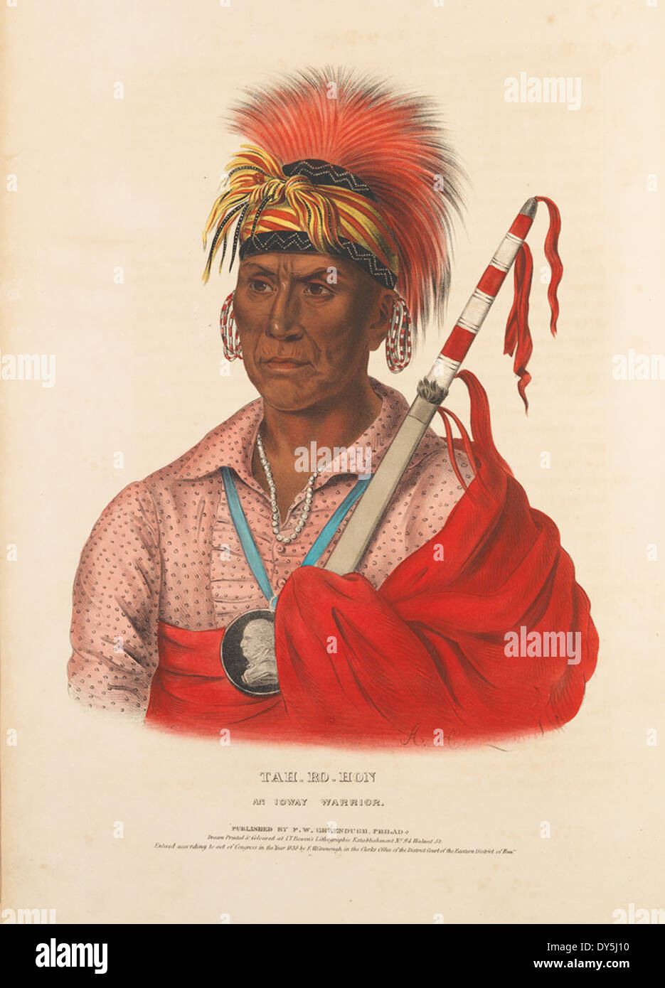 Tah-Ro-Hon was a warrior of the Ioway tribe, part of the North American ...