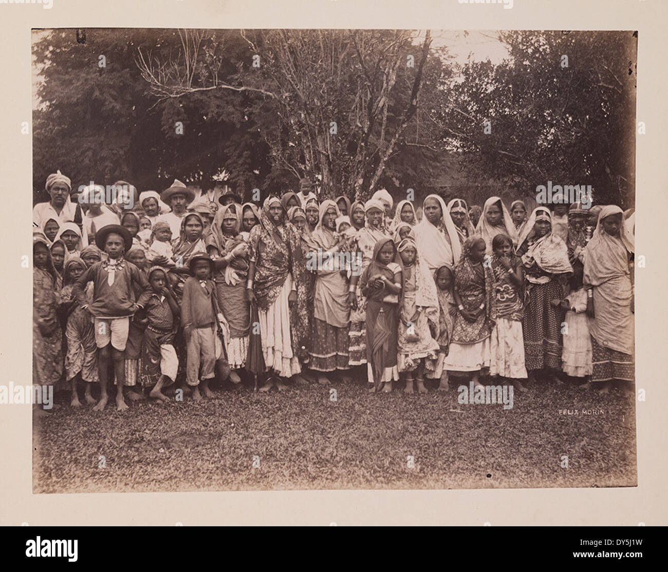 East Indian women, men, and children represent a diverse group of ...
