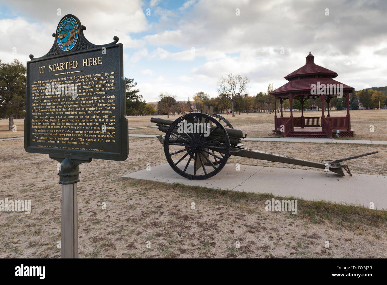 USA, South Dakota, Black Hills National Forest, Sturgis, Fort Meade ...