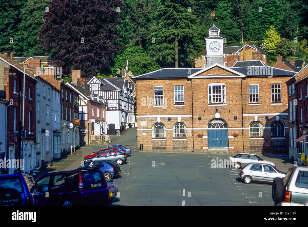 Wales, Montgomery Town Square, 1748. Powys Stock Photo - Alamy