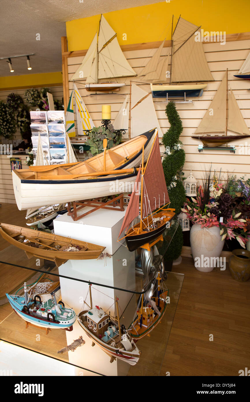 Ireland, Co Donegal, Dungloe Lower Main Street, The Boat Yard, model ...