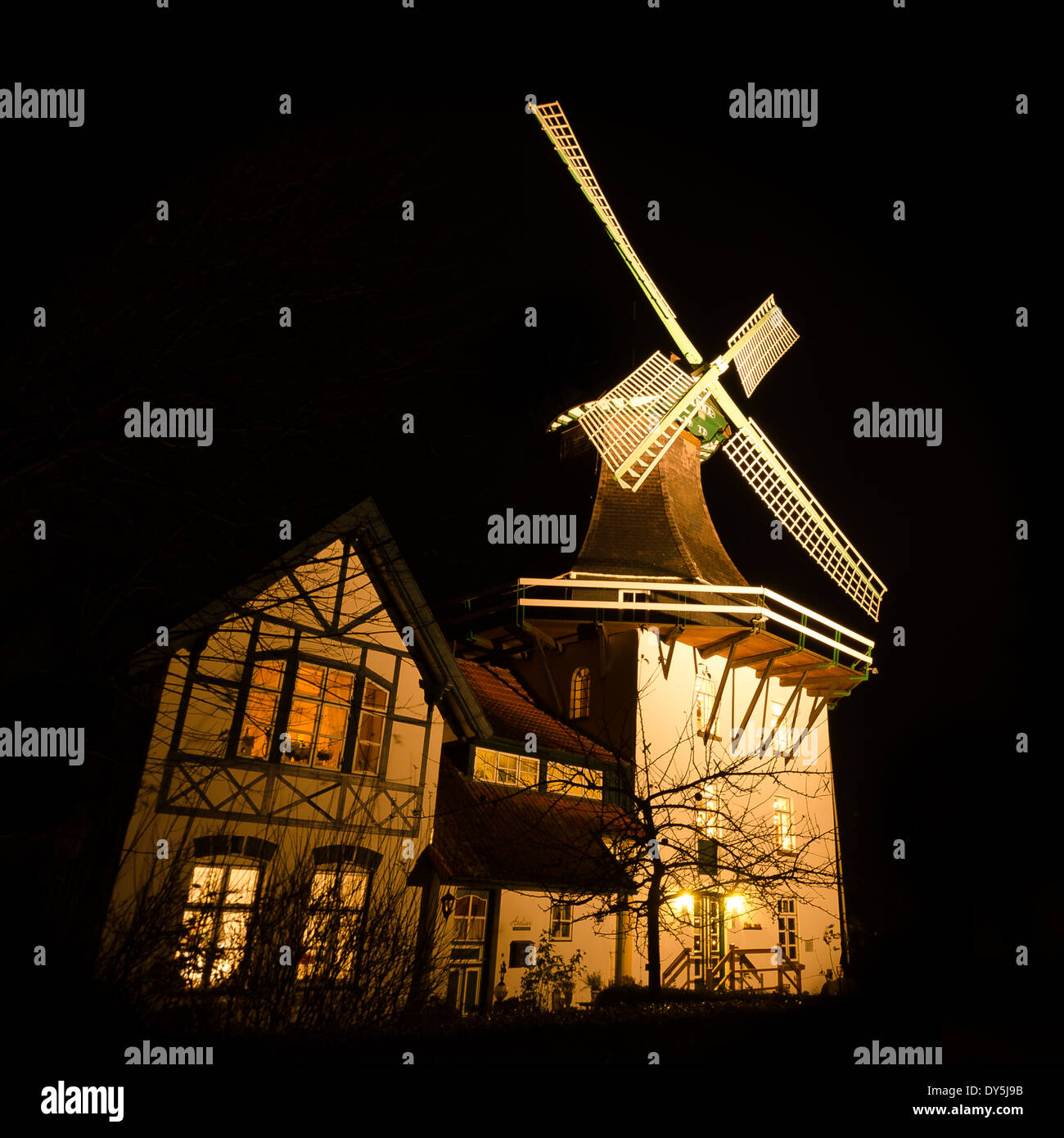 Illuminated windmill hi-res stock photography and images - Alamy