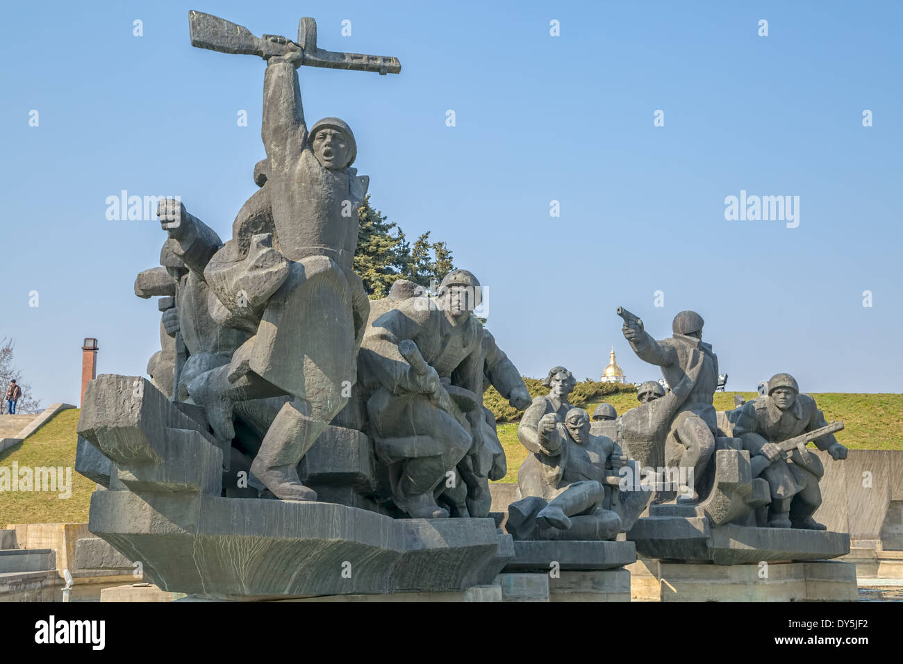 Soviet era World War 2 memorial in Kiev Ukraine Stock Photo - Alamy