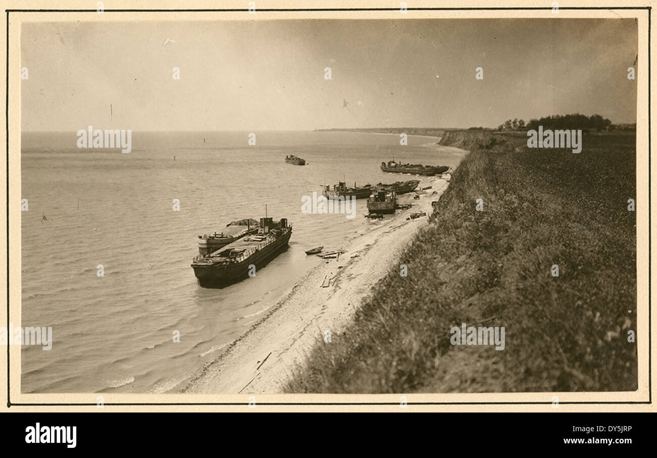 A historical scene from the Battle of Minsk Bay during World War I ...